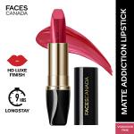 Buy FACESCANADA Matte Addiction Lipstick Vivacious Pink 05 3.7gm Online ...