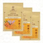Buy Khadi Essentials Sheet Mask - Ubtan Serum (Pack of 3) 1's Online at Best Prices in India ...