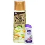 Buy Emami 7 Oils In One Non-Sticky Hair Oil 100 ml (Free Boroplus Doodh ...