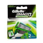 Buy Gillette Mach 3 Sensitive Cartridges 2's Online at Best Prices in ...