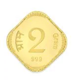 Buy Reliance Jewels 24 KT (999) Square Gold Coin 2G Online at Best ...