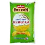 Buy Priya Rice Rich Fortified & Refined Rice Bran Oil 1 L Online at Best Prices in India - JioMart.