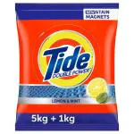Buy Tide Lemon & Mint Detergent Powder (5 kg + 1kg Free) Online at Best ...