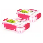 Buy Polyset Lock It Rectangular Plastic Container 175 ml (Set of 2) Online at Best Prices in ...