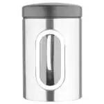 Buy Bergner Tidy Home Round Stainless Steel Canister 1.1 L (BG-5008 ...