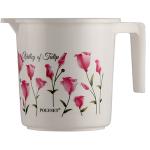 Buy Polyset Flora White & Pink Plastic Bath Mug 1.5 L Online at Best ...