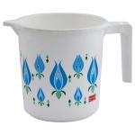 Buy Polyset Flora Blue and White Printed Plastic Bath Mug 1.5 L Online ...