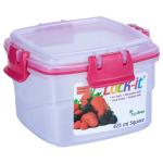 Buy Polyset Lock It Pink Square Plastic Container 425 ml Online at Best Prices in India - JioMart.