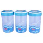 Buy Polyset Ringo Blue Round Plastic Container 1.47 L (Set of 3) Online at Best Prices in India ...