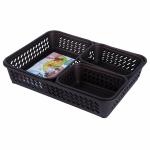 Buy Polyset Tidy Brown Rectangular Plastic Multi Purpose Basket (Medium) (4 pcs) Online at Best ...