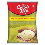 Buy Good Life Multigrain Whole Wheat Atta 5 kg Online at Best Prices in ...