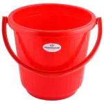 Buy Princeware Super Deluxe Red Plastic Bucket with Handle 9 L Online ...