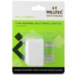 Buy Milltec Classic 10 Amp White Multi Travel 3 Pin Universal Adapter 240 V Online at Best ...
