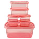 Nakoda Solitare Assorted Colour Plastic Container 3000 ml (Set of 7 ...