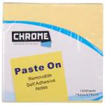 Buy Chrome Yellow Sticky Note Pad 76 x 76 mm (100 Sheets) Online at ...