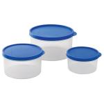 Buy Mastercook Transparent Bottom Round Plastic Container with Blue Lid ...