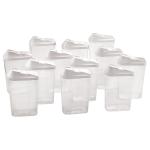 Buy Steelo Skiper Transparent Plastic Container with White Cap 1 L (12 ...