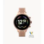 Buy Fossil Gen 6 Smartwatch with Mic, Loudspeaker, AMOLED Display (Rose ...
