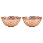 Buy Roxx Delma Copper Glass Bowl 250 ml (Set of 2) Online at Best ...