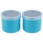 Buy Amson Eco Steel Blue Round Plastic Container 600 ml with Box (Set ...