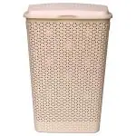 Buy Princeware Juliet Matt Assorted Designer Plastic Laundry Basket 53 ...