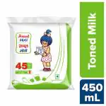 Amul Moti UHT Treated Homogenised Toned Milk 450 ml (Pouch) - JioMart