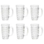 Buy Yera Transparent Glass Juice Mug 290 ml (Set of 6) Online at Best ...
