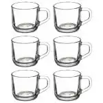 Buy Yera Glass Tea and Coffee Mug 120 ml (Set of 6) Online at Best ...