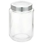 Buy Yera Round Glass Jar with Stainless Steel Lid 1100 ml Online at ...