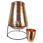 Buy GG Copper 6 Liter Copper Pot with Stand and One Glass Online at ...