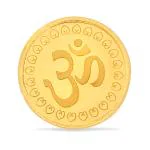 Buy OM 24 KT (999) Round Gold Coin 2 g Online at Best Prices in India ...