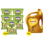 Buy Daawat Rozana Gold Basmati Rice 1 kg+ Saffola Gold Rice Bran Based ...