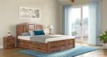 Buy Urban Ladder Ballito Solid Wood Box Storage Bed (Finish : Teak; Bed ...