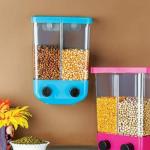 Buy JKICHNM Push Button Storage Containers Dispenser Wall Mounted Jars ...