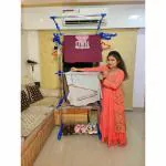 Buy SUNDEX Blue Steel Floor Cloth Dryer Stand Premium Quality JUMBO ...