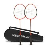 Buy Vector X VXB 50 Badminton Racquet Set Aluminium Head and Steel ...