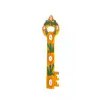 Buy Splurge MDF Wood Key Shape Key Holder for Home/Office Wall (6 Hooks ...