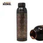 Buy Mr. Copper King Antique Engraved Pure Copper Premium Water Bottle Black 900ML Online at Best ...