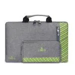 Buy The Clownfish Grey Solid Polyester Rex Series Laptop Sleeve With ...