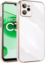 Buy Mintak Realme C35 White Silicon 3D 360 Degree Protection Mobile ...