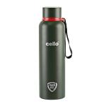 Buy Cello Duro Tuff Steel Series- Kent Double Walled Stainless Steel Water Bottle with Durable ...