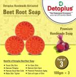 Buy DETOPLUS Beetroot Soap Handmade Activeted Soap, Suits all types of ...