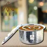 Buy MUKE Stainless Steel with Hammerd Patila,Bhagona with Lid | Tope ...