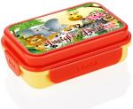 Buy Ranic Red Plastic 2 Containers Lunch Box For Office And School, 600 ...