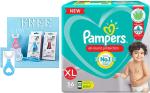 Buy Pampers Red Cotton Happy Skin Care Diapers, Xl (Pack Of 56) Online ...