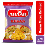 Buy Ahaar Healthy Besan Micro Refined 2Kg (500g X 4 Packs) Online at Best Prices in India - JioMart.