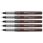 Buy Rotring 0.1mm Line Thickness Tikky Graphic Fineliner Black Pigment ...