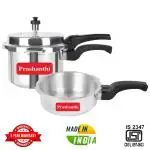 Buy Prashanthi 3 Litre Aluminium Pressure Cooker with 2 Litre Pan ...