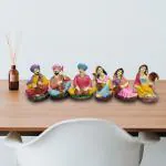 Buy Gw Creations Multicolor Polyresin Decorative Showpiece - Sitar ...