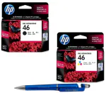 Buy HP 46 Original Ink Cartridge (Black & Colour) (Set of 2) With ...